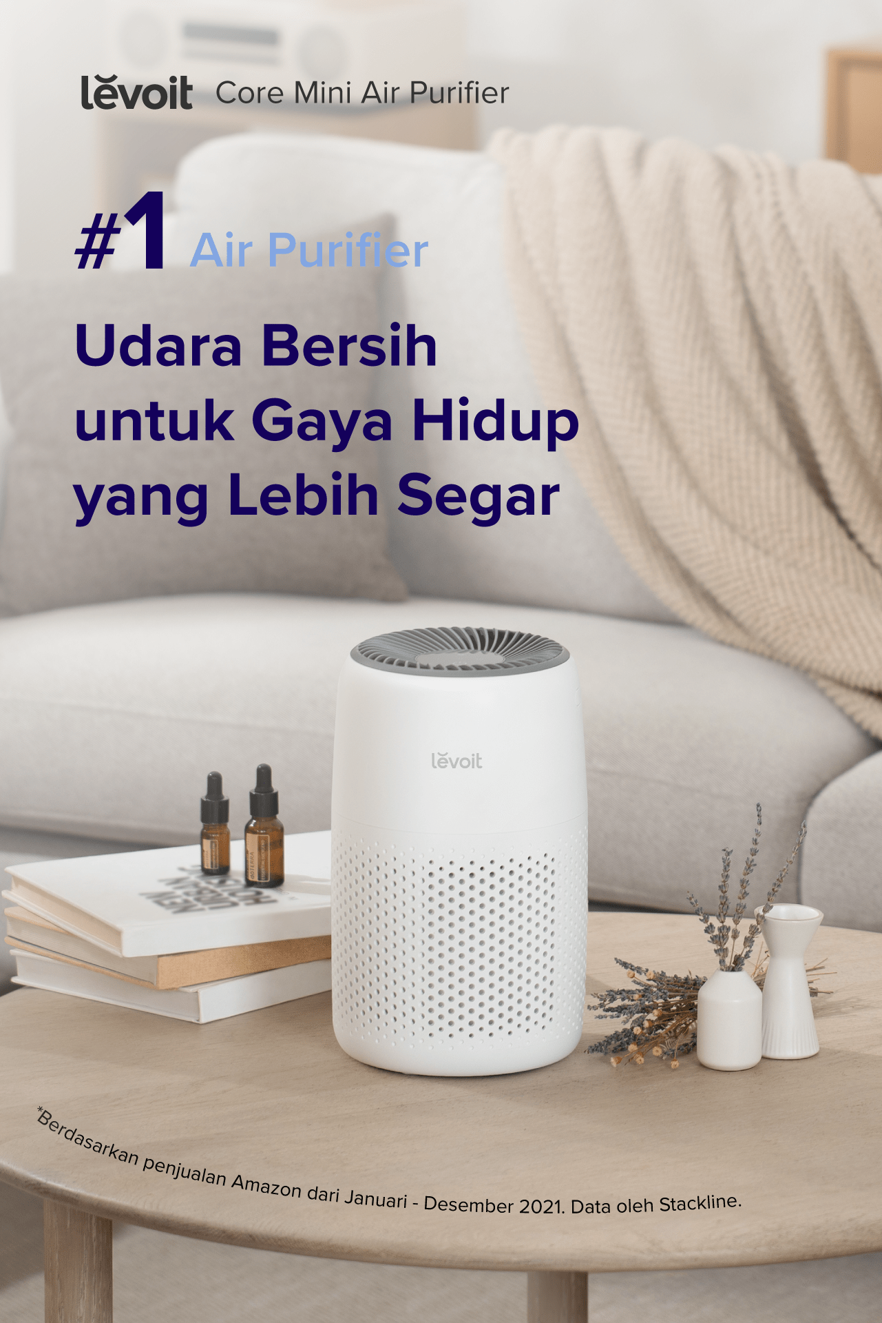 Jual Levoit Core Mini Desktop Air Purifier with Fragrance Aroma ...