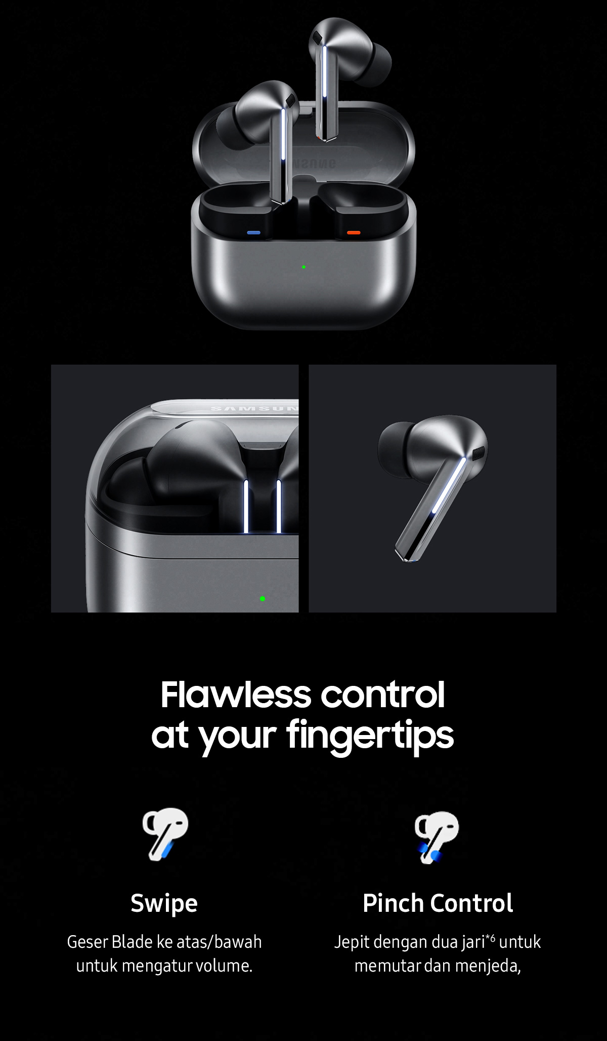 Jual Samsung Galaxy Buds3 Pro - Silver, Bluetooth Earbuds, Adaptive ...