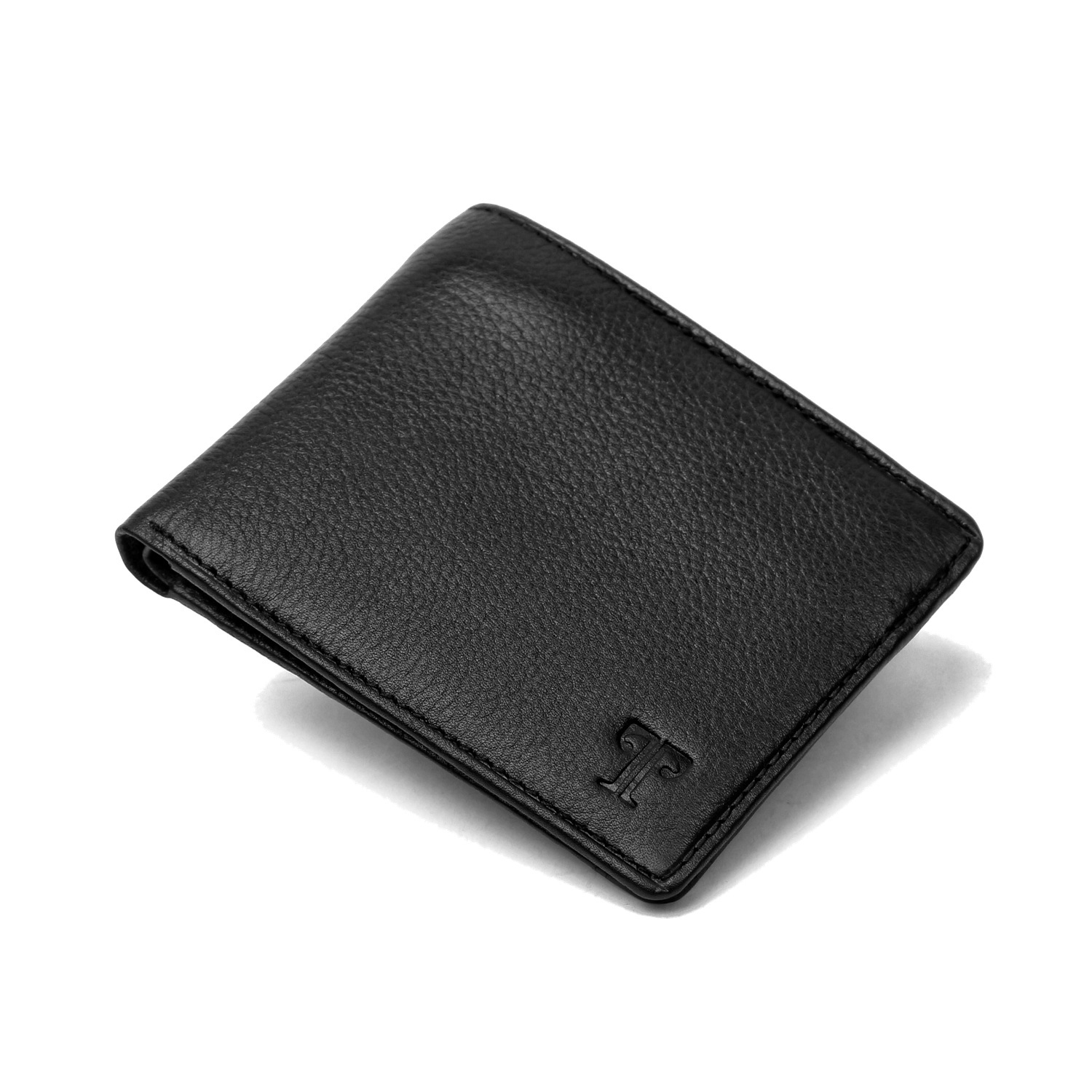 Jual TROY Dompet Pria Dompet Kulit Sapi Asli Tipis Slim Hitam Polos ...