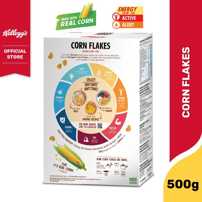 Jual [SPECIAL BUNDLE] Kelloggs Corn Flakes Sereal 2 x 500g | Shopee ...
