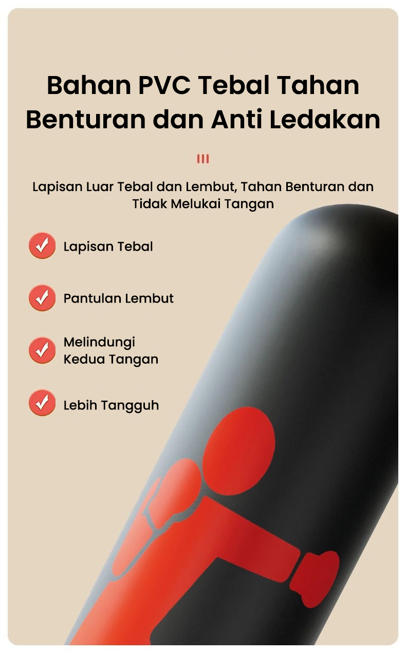 Jual Punch Target Inflatable 1.6 Meter Tiup Punching Bag Tiang Tinju ...