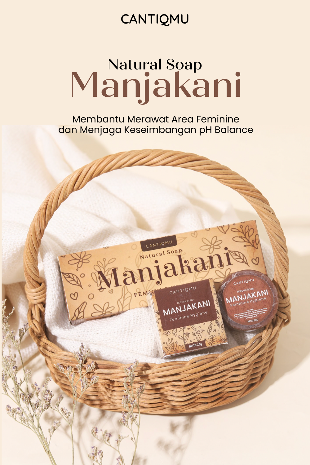 Jual CANTIQMU Sabun Manjakani - Pembersih Area Kewanitaan Wangi Kesat ...