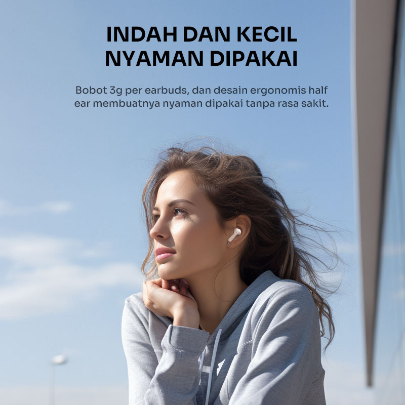 Jual ROBOT TWS Earphone T70E Bluetooth 5.4 Wireless Earbuds Low Latency ...