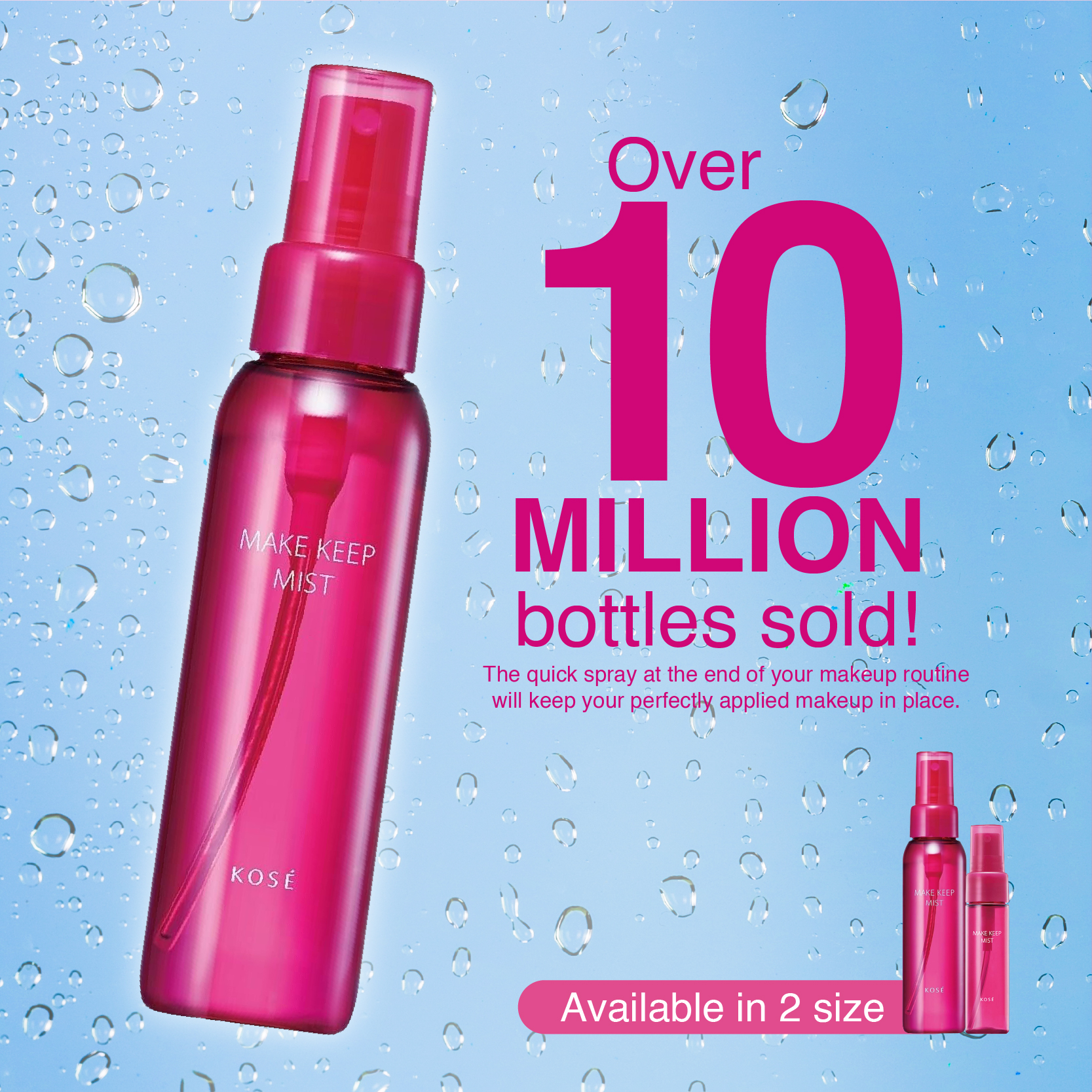 Jual KOSE Make Keep Mist EX+ / Setting Spray / Mini Size - 35ml | Shopee Indonesia