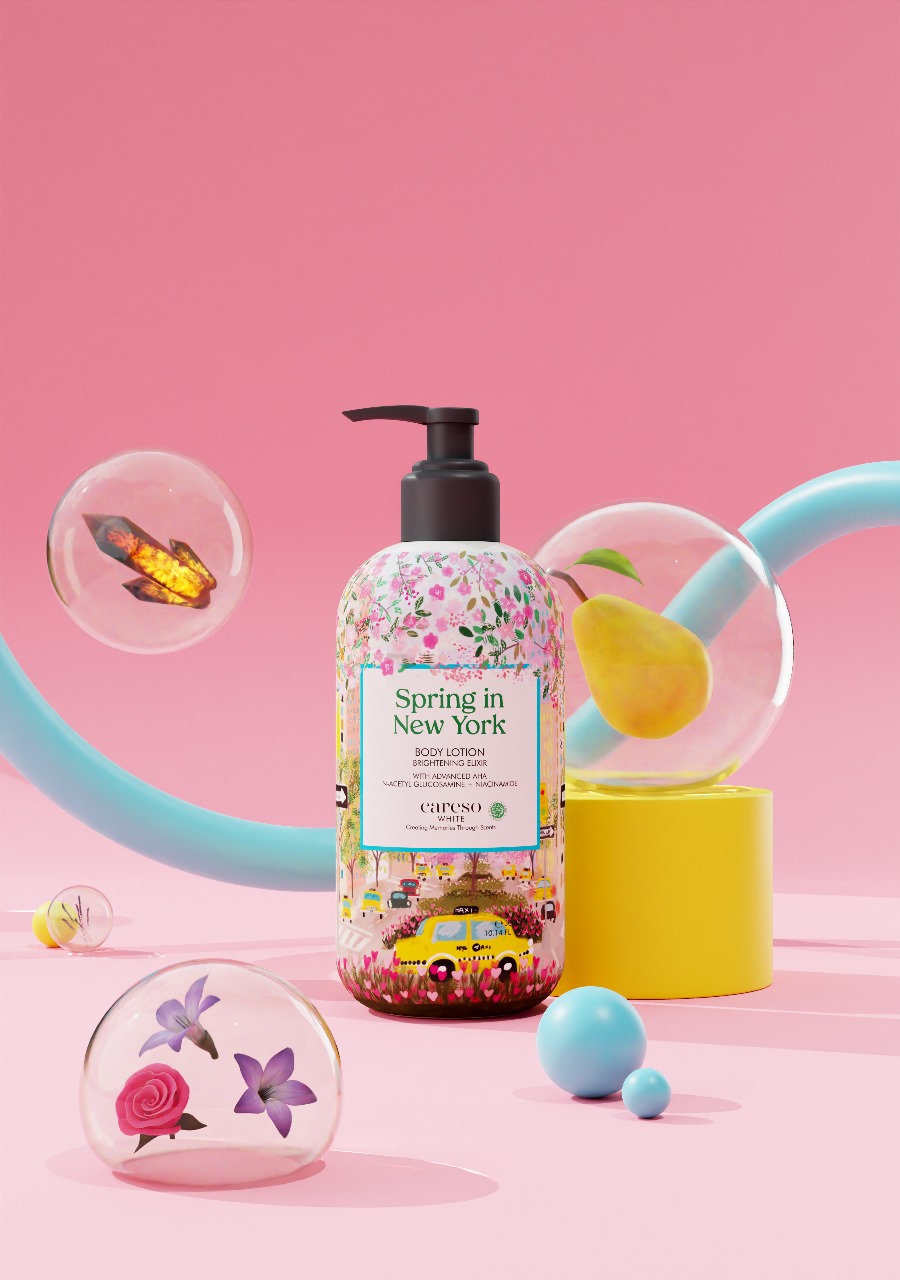 Jual CARESO - Body Lotion - Spring in New York 300ML | Shopee Indonesia