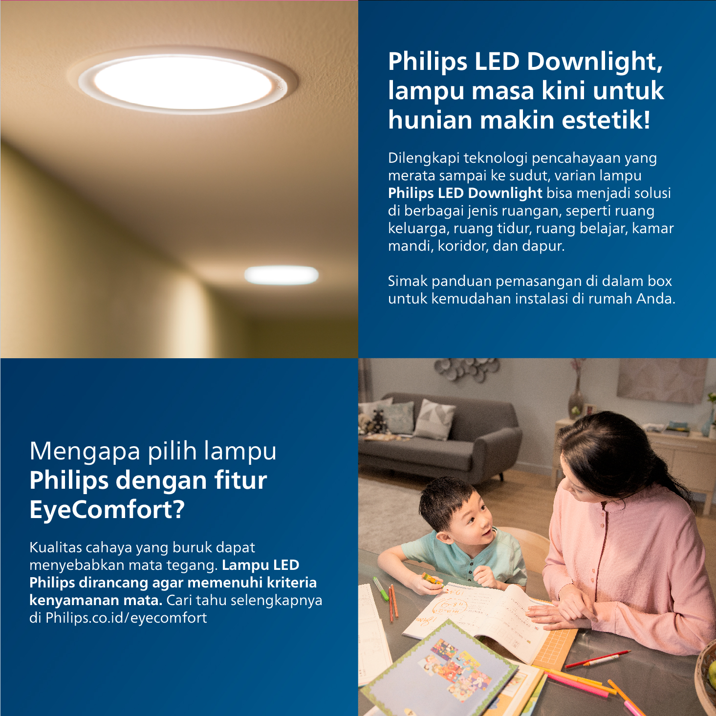 Jual Philips Multipack Downlight Eridani DL190B LED6 D100 7W 865 WH ...