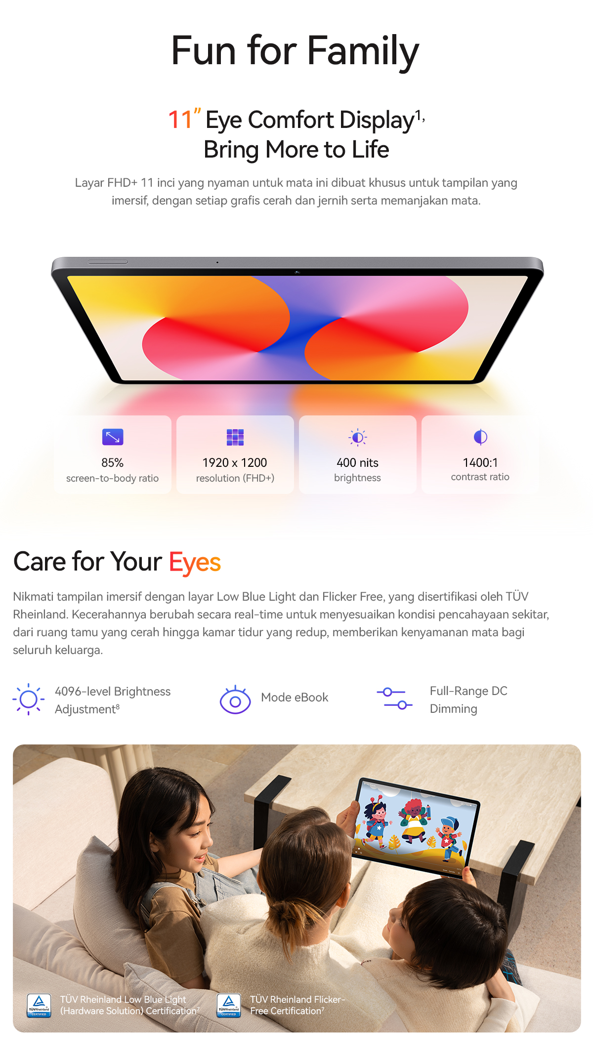 Jual [TURUN HARGA] HUAWEI MatePad SE 11" Tablet [4+128GB] | FHD+ Eye ...