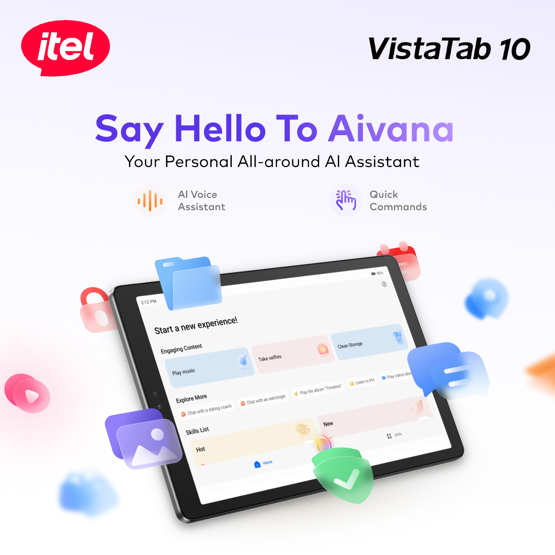 Jual itel VistaTab 10 Tablet- 4GB+128GB - 10.1" HD+ IPS Display Screen ...