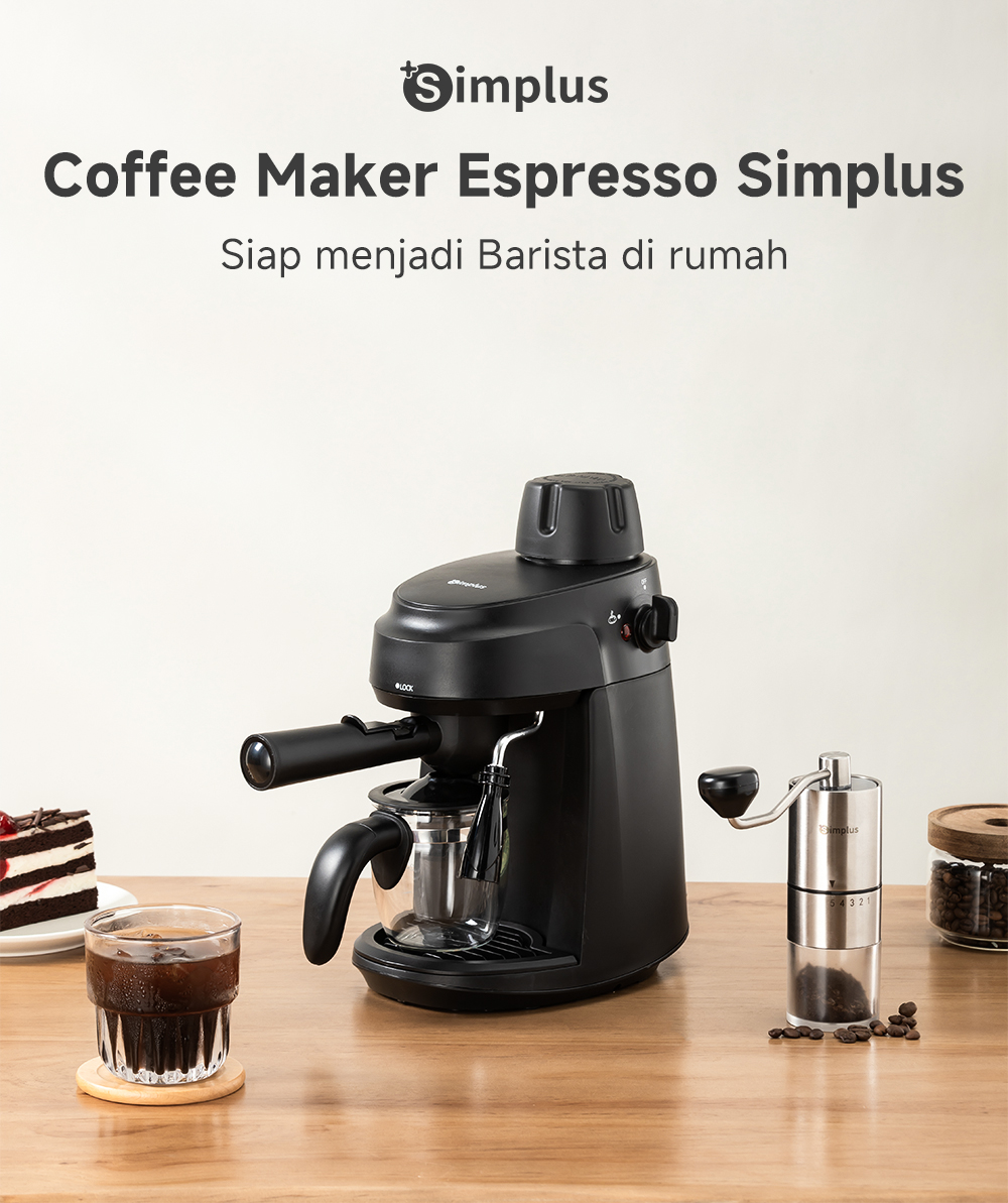 Jual Simplus Coffee Maker Mesin Kopi 300ml Mesin Pembuat Kopi Espresso ...
