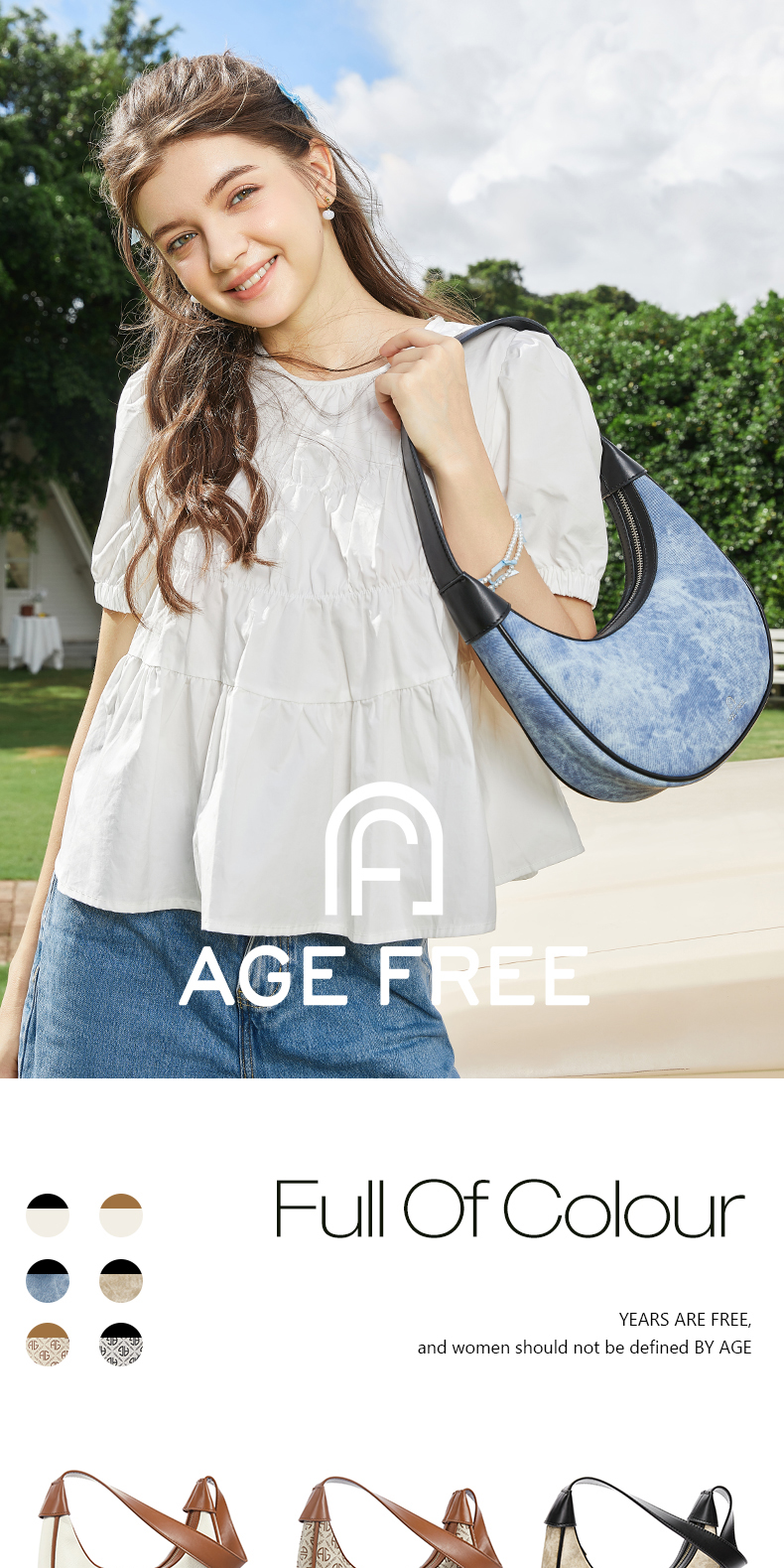 Jual AGE FREE Jessica Bag Tas Wanita Tas Underarm Shoulder Bag | Shopee ...