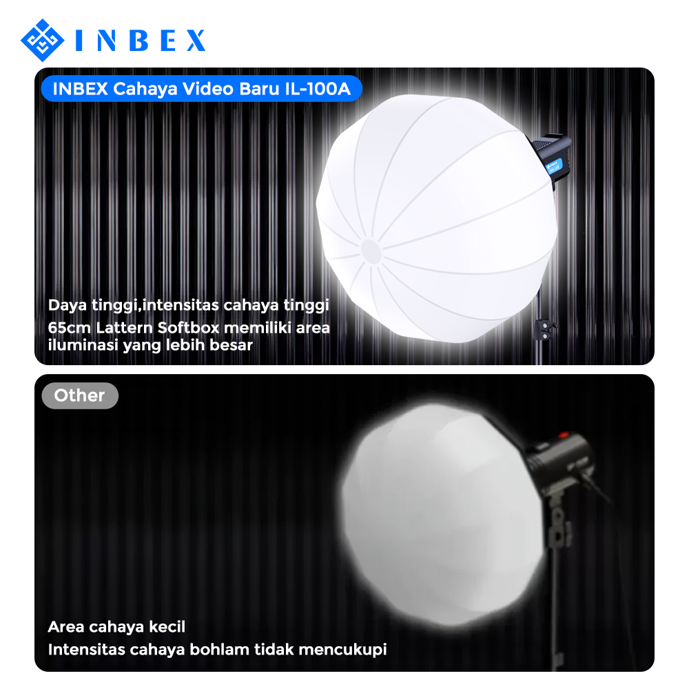 Jual [k] INBEX IL-100S Softbox Lampu live Kit/ RGB Ring Light Kit Video ...