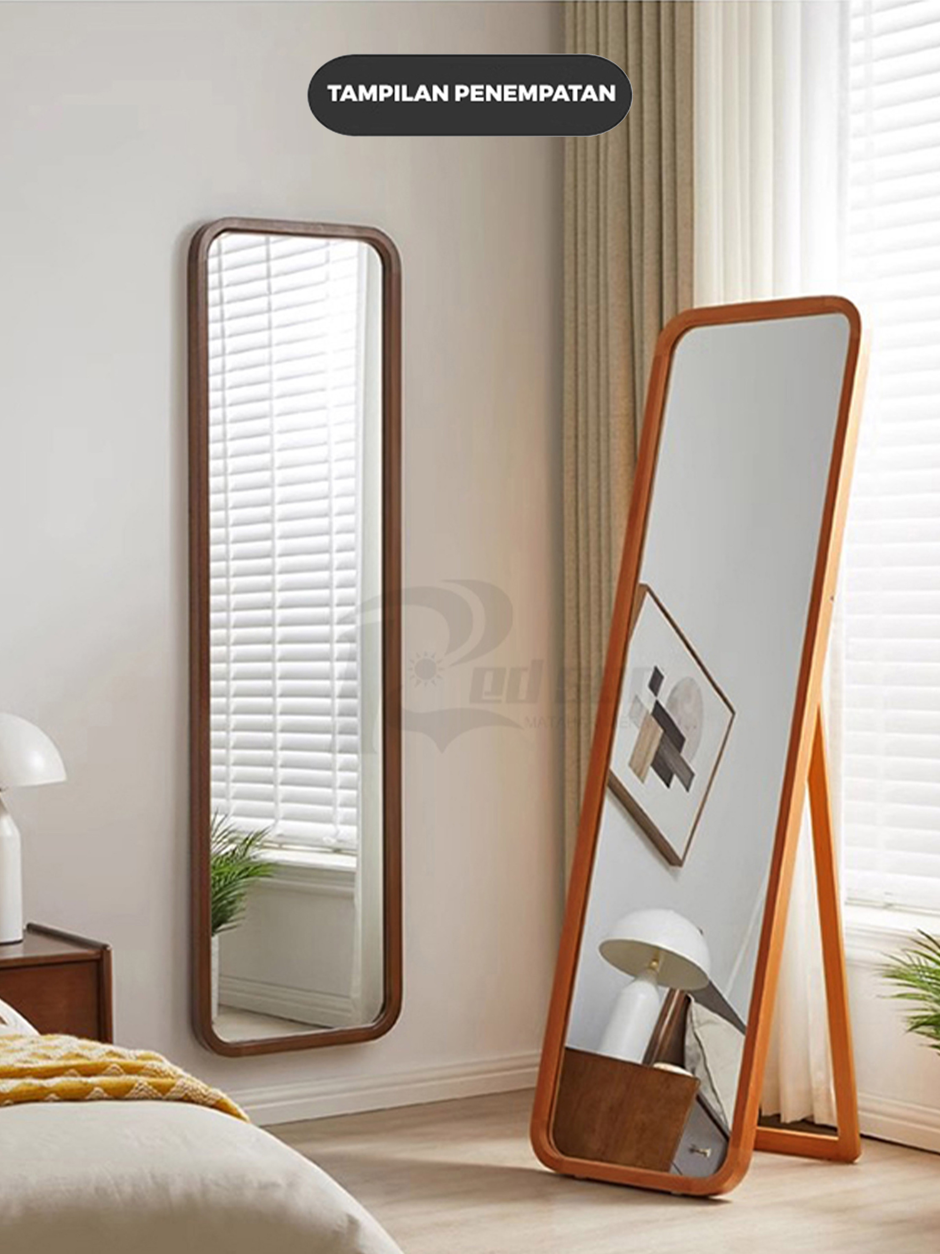 Jual standing mirror full body cermin full body Cermin Dinding Bingkai ...