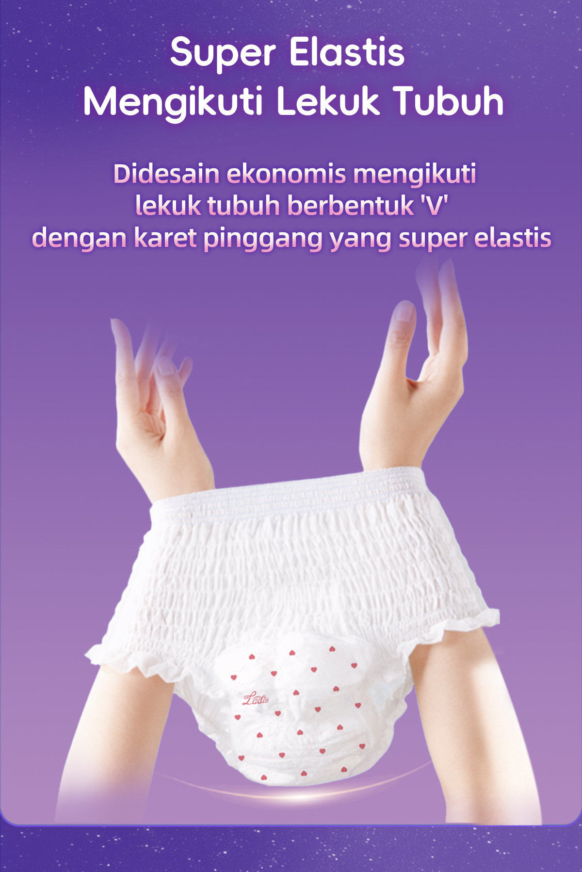 Jual [1 PACK] LADIS Dream Series Pembalut Celana Menstruasi Size L [ISI ...