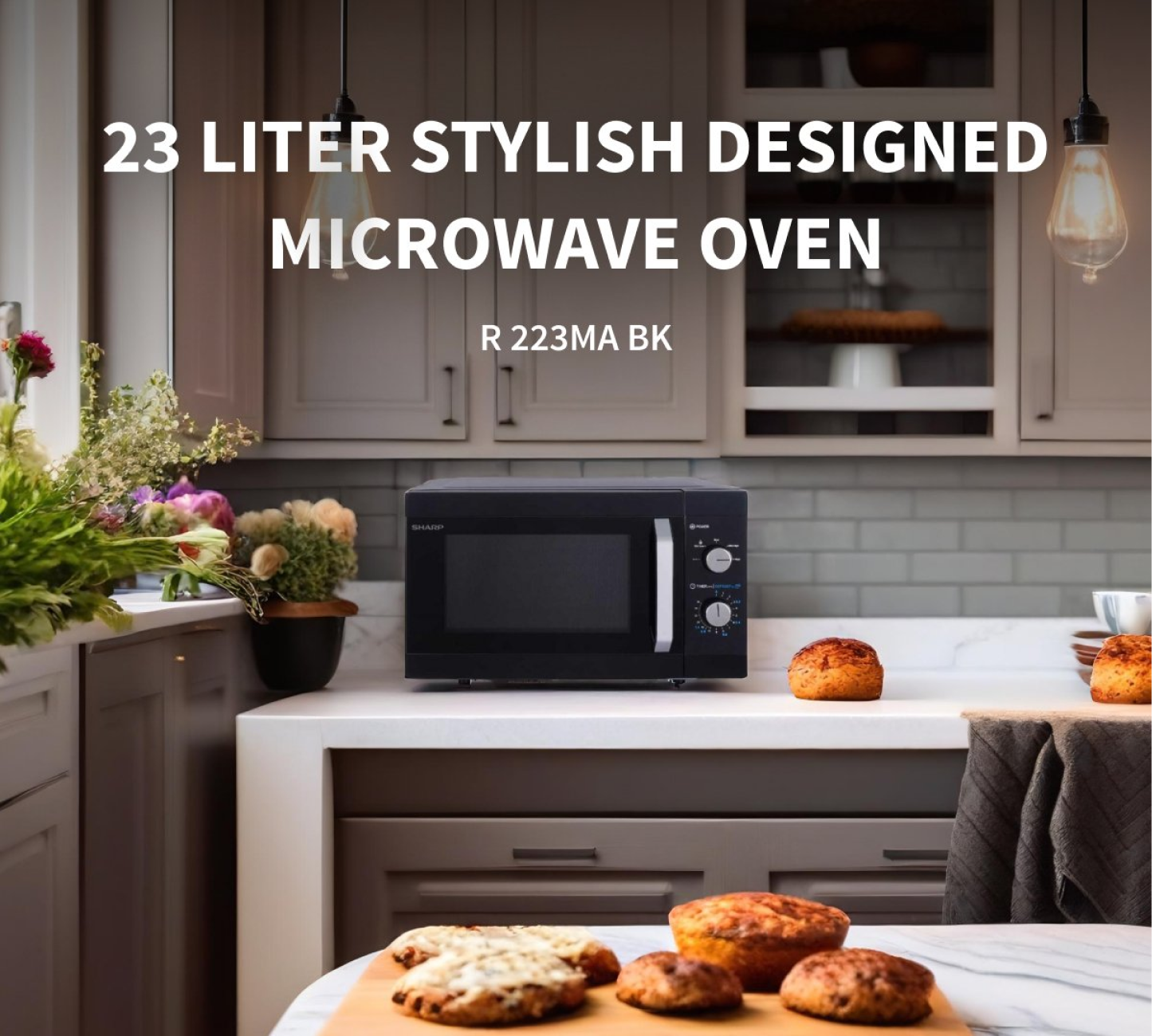 Jual Sharp Microwave R-223MA-BK 23L | Shopee Indonesia