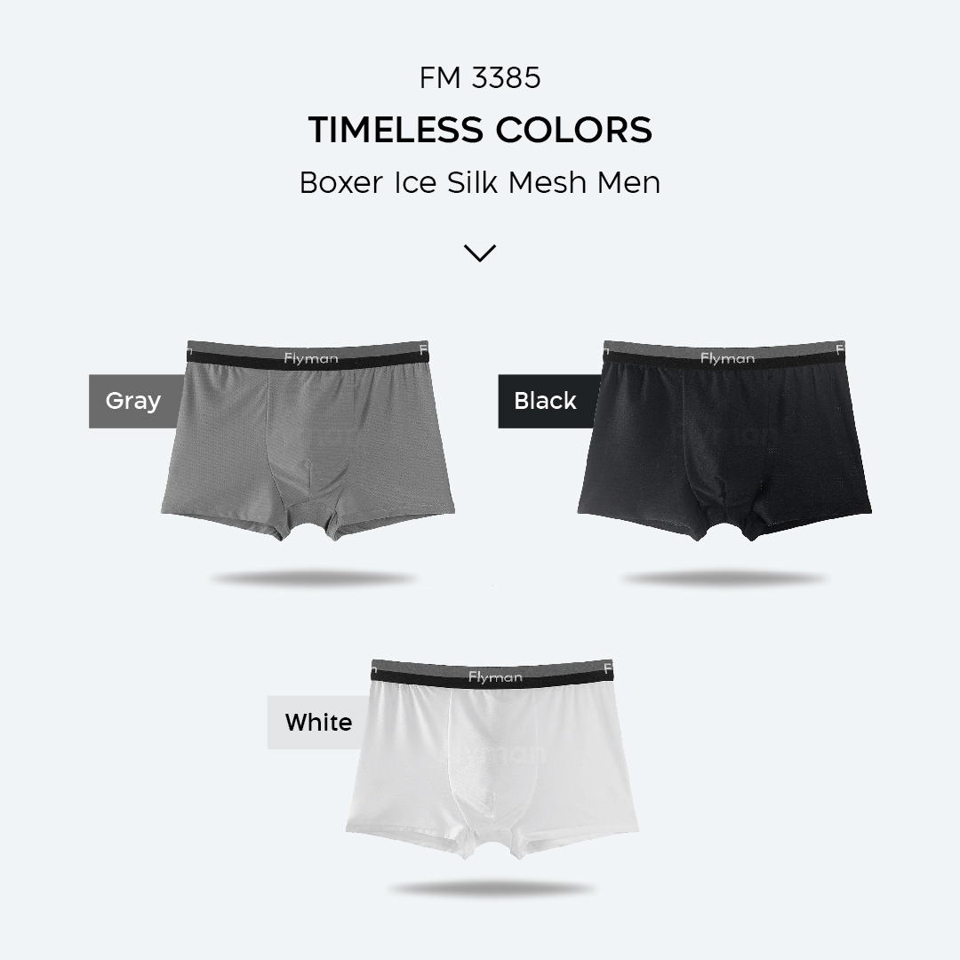 Jual Flyman Soft Mesh Boxer 2 pcs FM 3385 | Shopee Indonesia