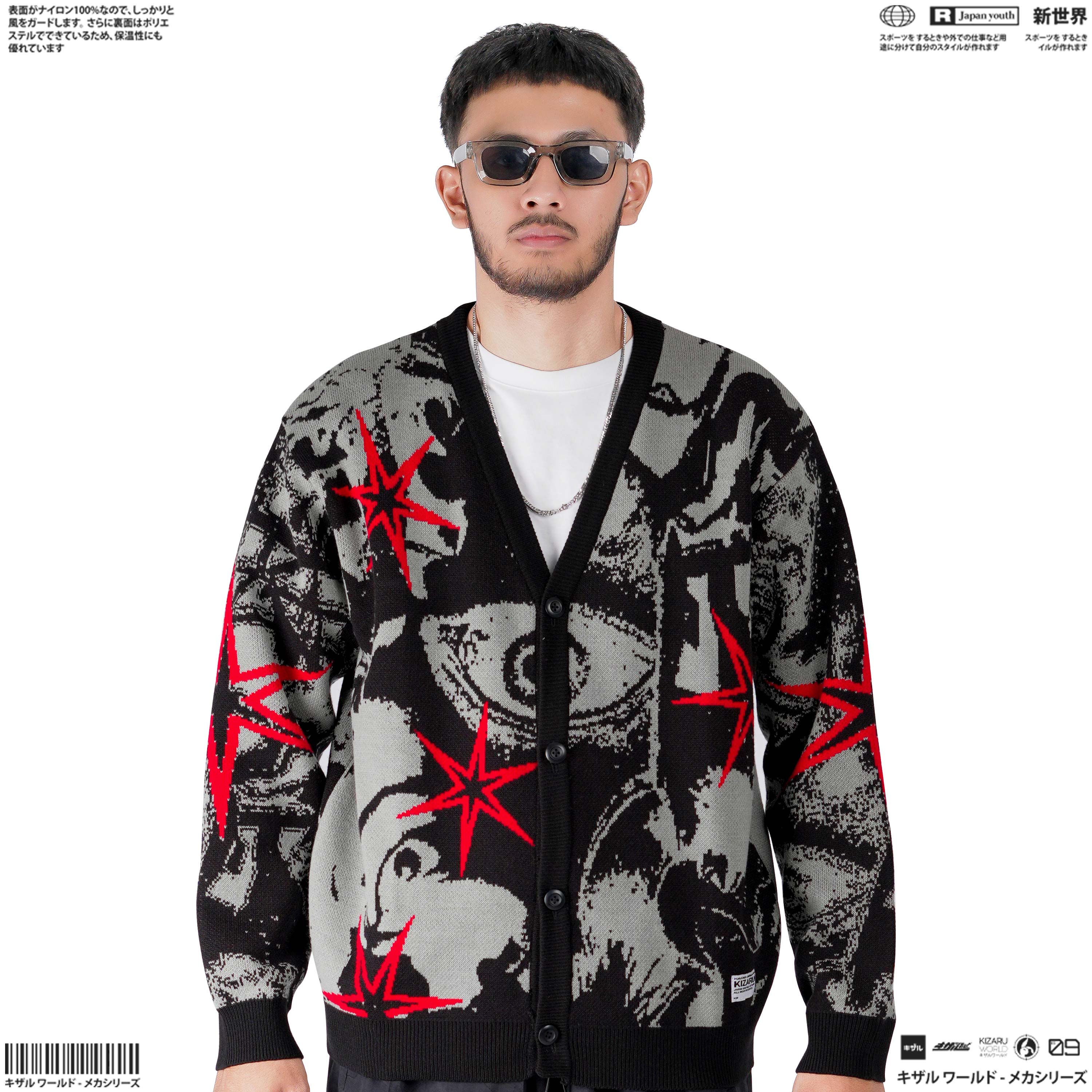 Jual KIZARU Cardigan Knitwear DYSTOPIA | Shopee Indonesia