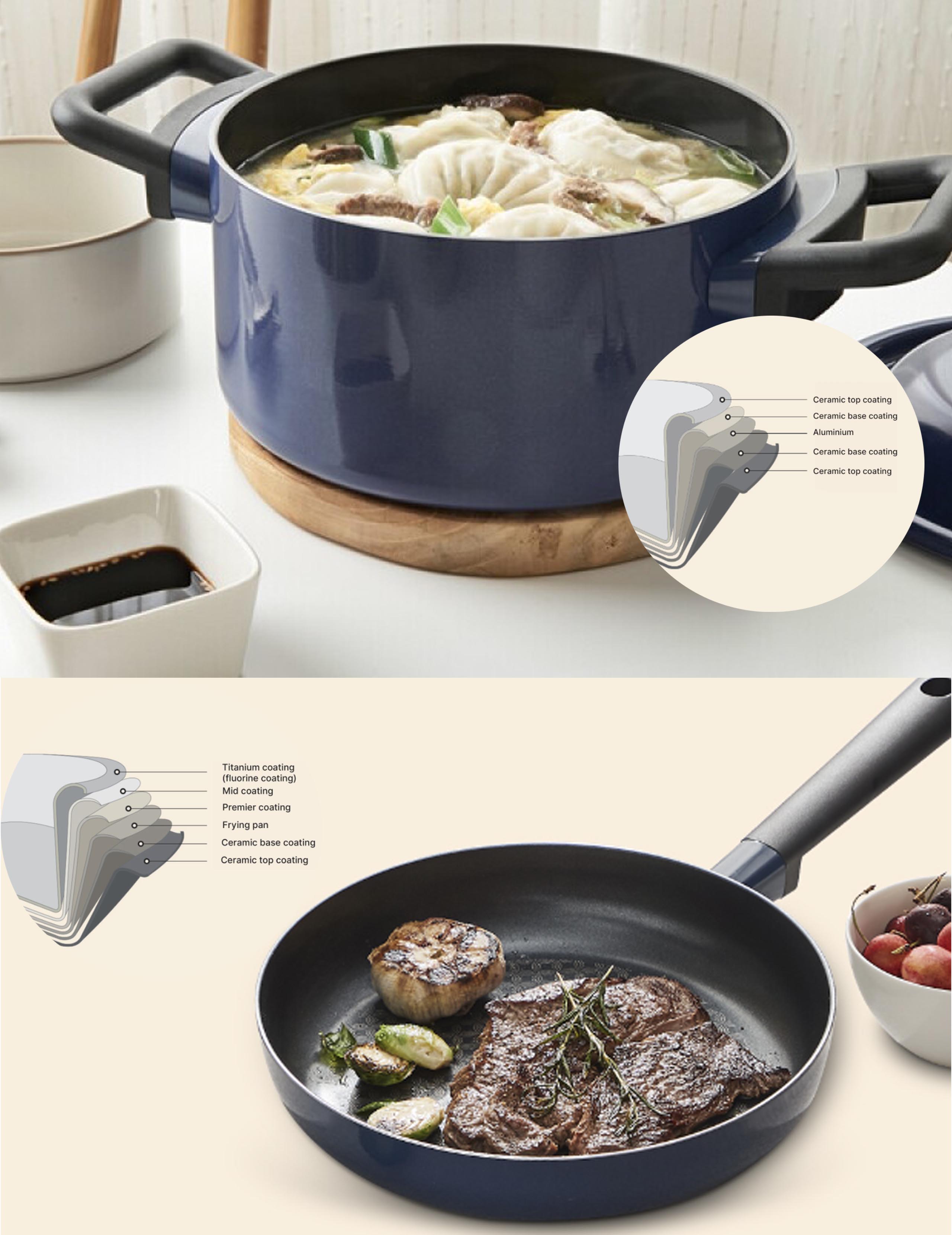 Jual LocknLock Decore Collection Royal Navy Series Wajan Induksi ...