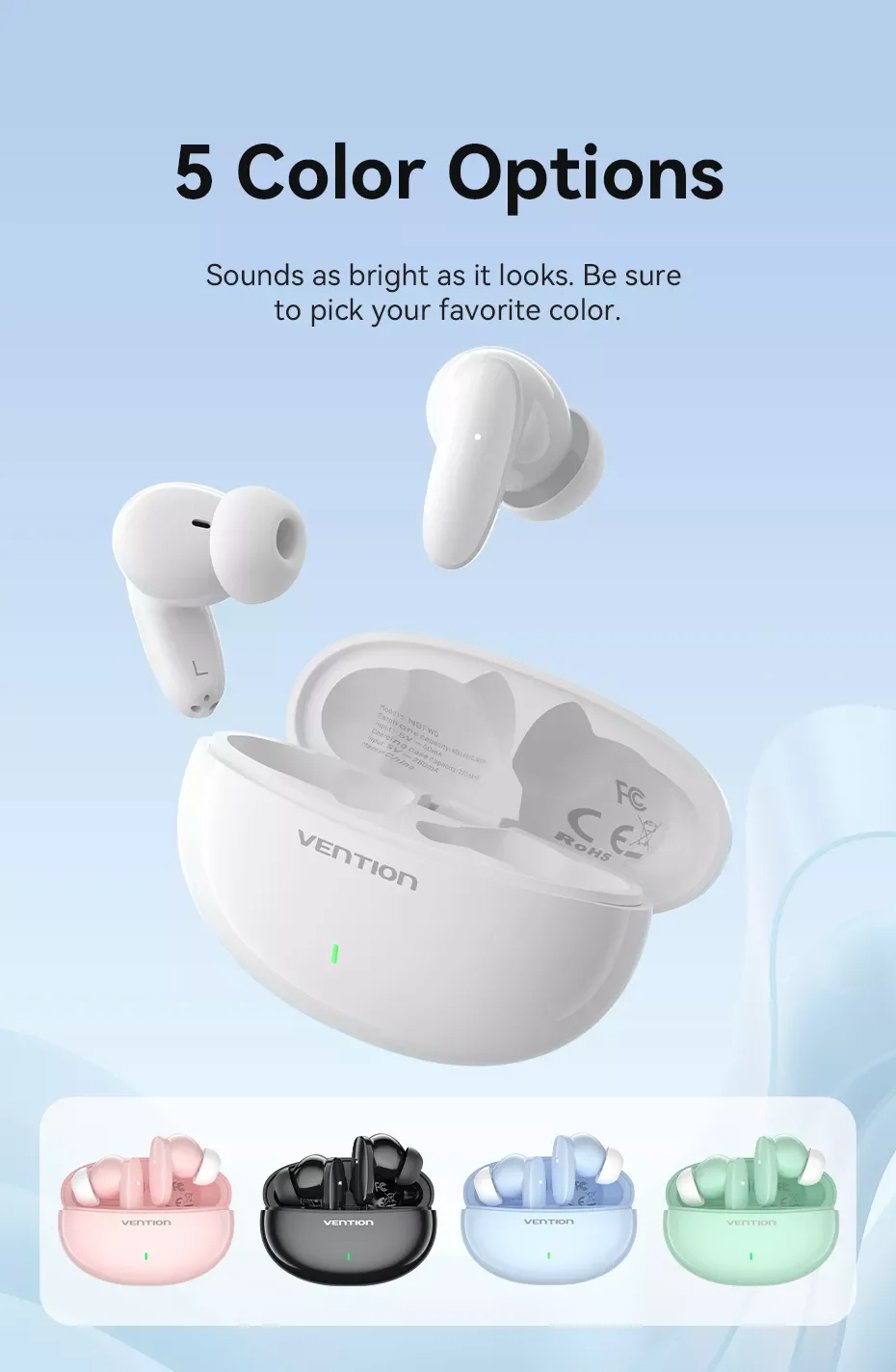 Jual Vention TWS Headset Bluetooth True Wireless HiFun Series | Shopee ...