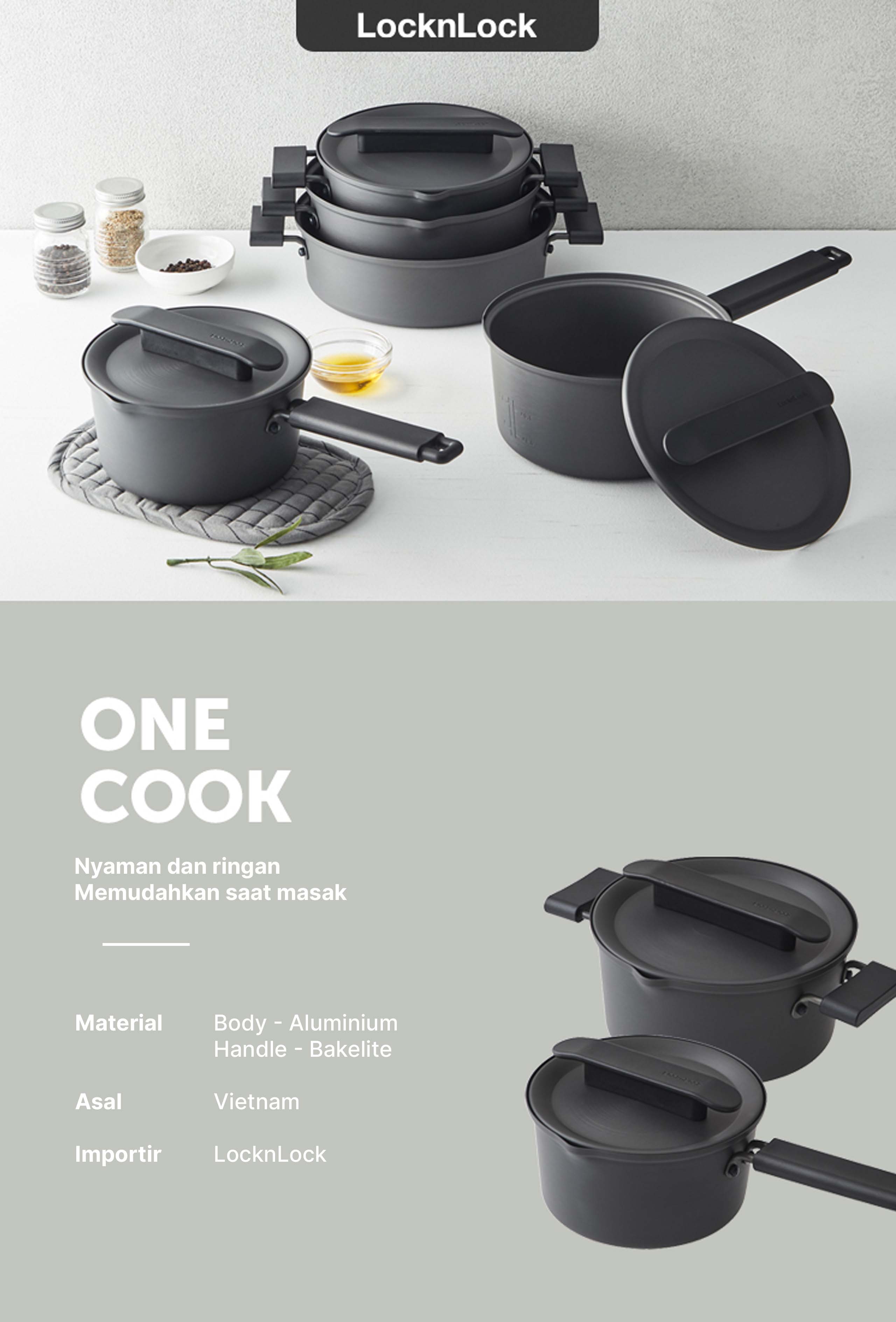 Jual LocknLock - Pan Masak One Cook Series | Shopee Indonesia