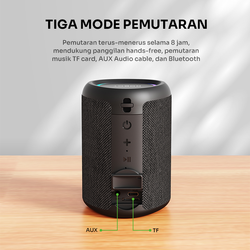 Jual ROBOT Speaker Bluetooth Portable RB120 Ultra Bass Tahan 8 Jam ...