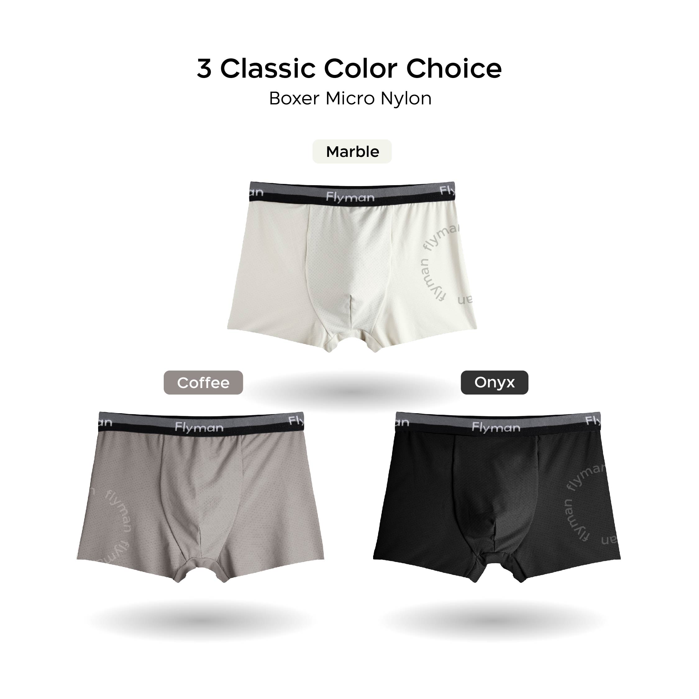Jual Flyman Ice Silk Boxer 1 pcs FM 3435 | Shopee Indonesia