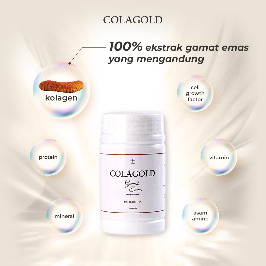 Jual Colagold Collagen Kapsul + Suplemen DNA Salmon + Sunscreen Anti ...