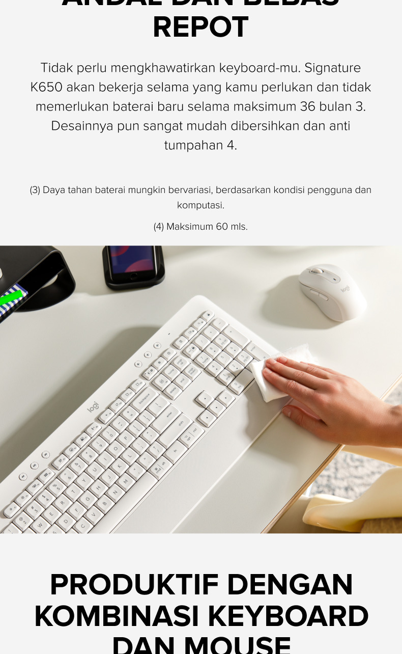 Jual Logitech Signature K650 Keyboard Wireless Bluetooth Comfort dengan ...