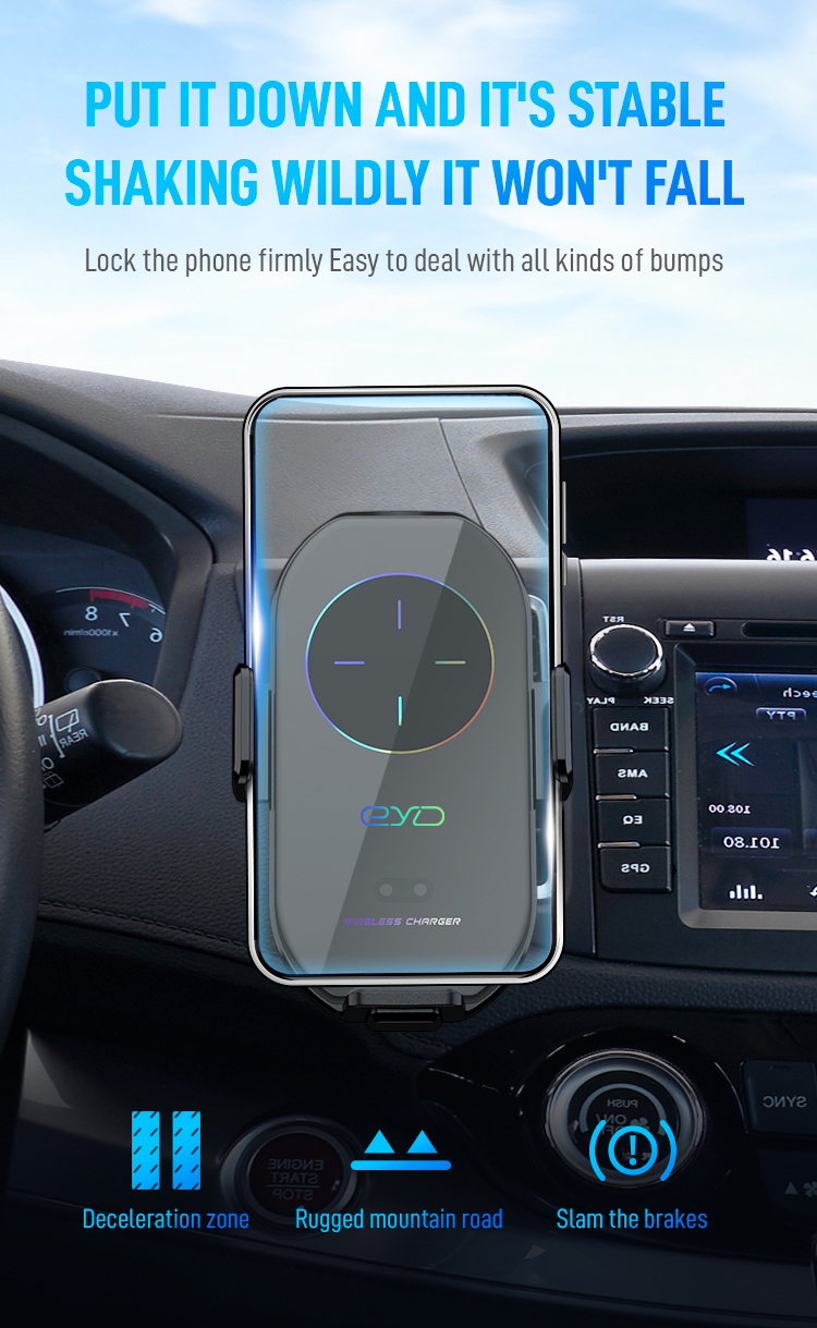 Jual EYD A7S Car Wireless Charger Mobil Holder 15W Fast Magnetic ...
