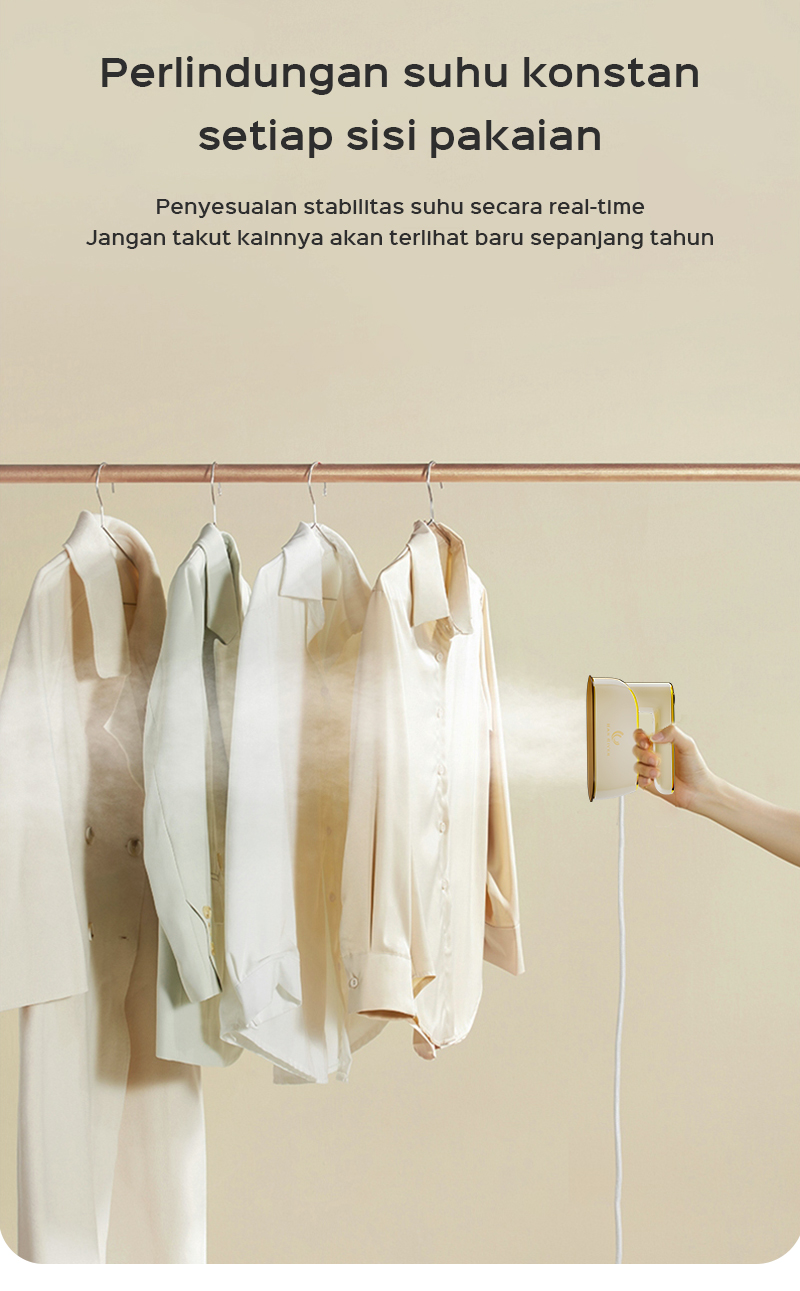 Jual HAN RIVER Setrika low watt 2in1 Setrika Uap Foldable setrika ...