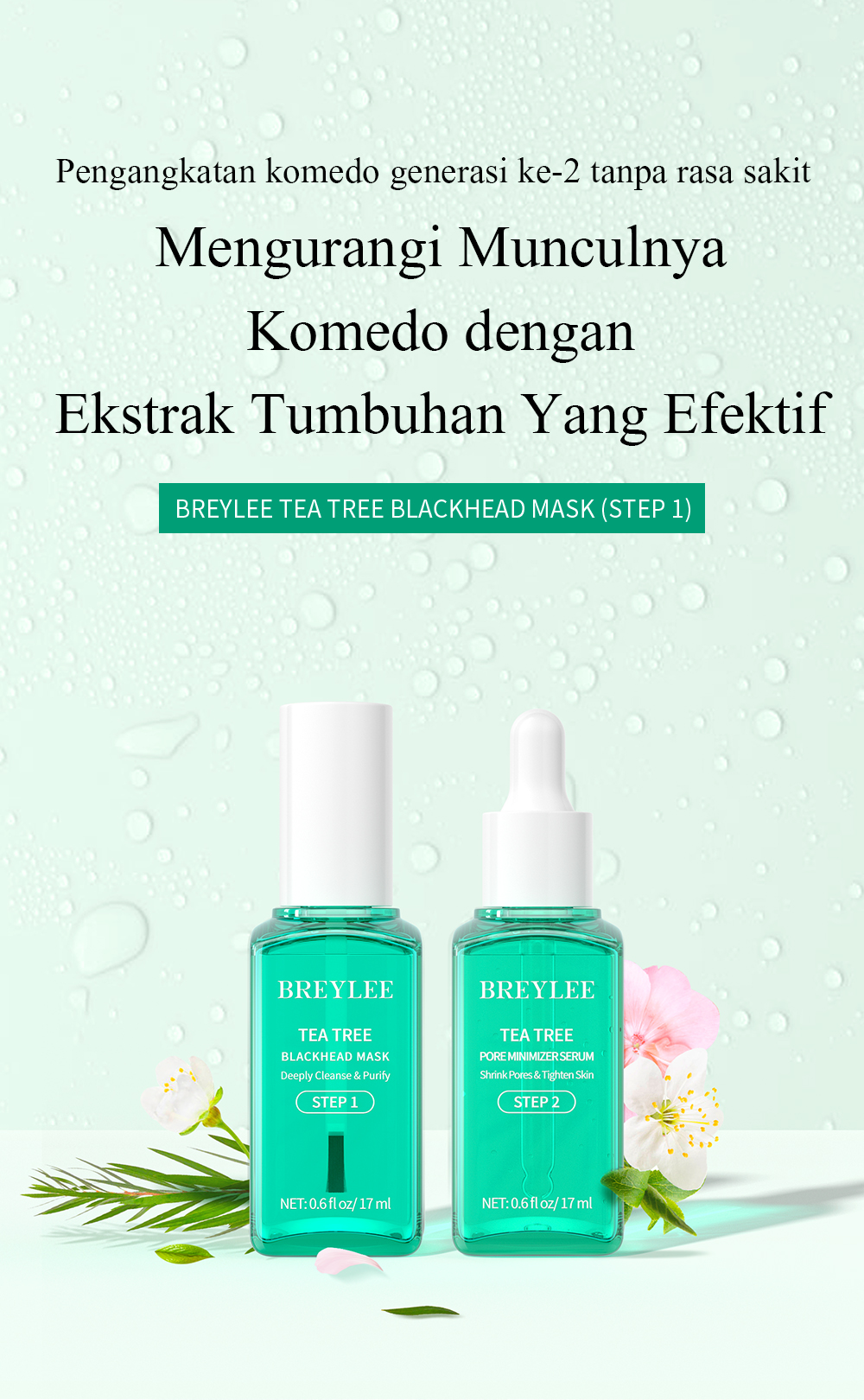 Jual 【BPOM] BREYLEE Blackhead Set - Pembersih Komedo & Pengecil Pori ...