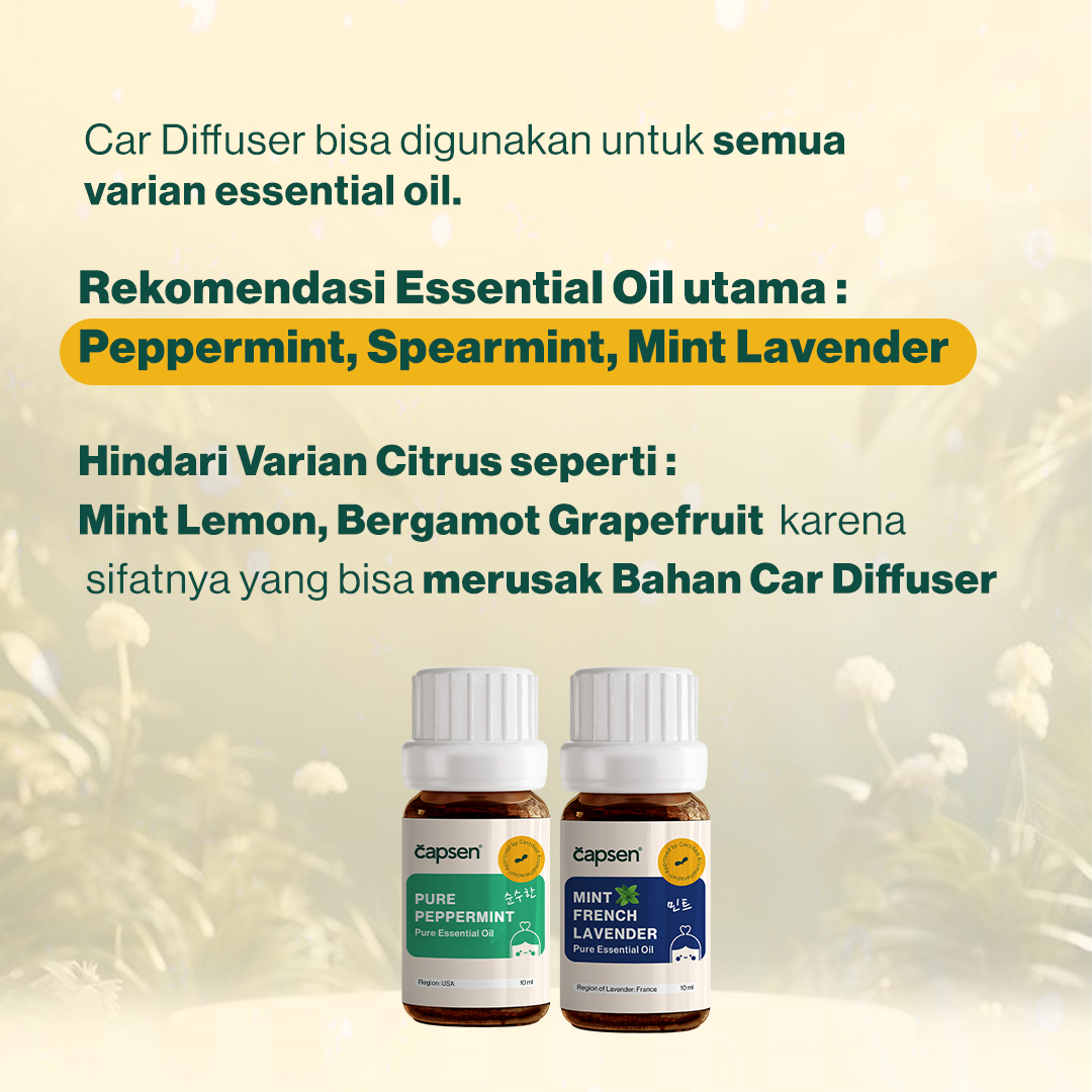 Jual CAPSEN Car Diffuser Mobil Aromatherapy Car Vent Clip Essential Oil ...