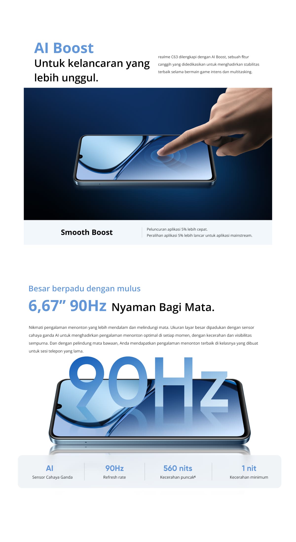 Jual realme C63 8GB+8GB*|128GB (45W Fast Charge | Air Gestures Control | TÜV Certification | 7 ...