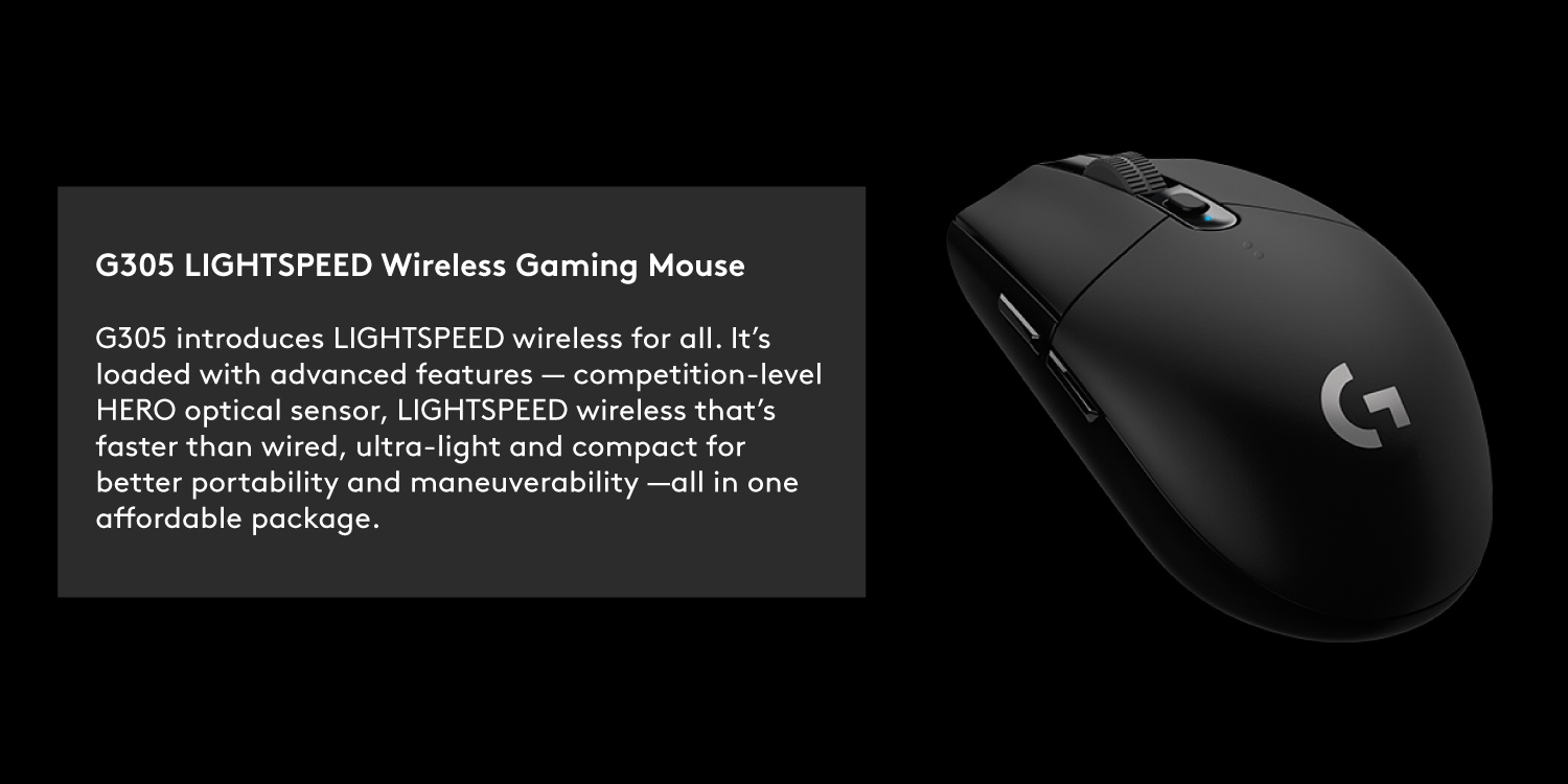 Jual Logitech G305 Lightspeed Mouse Gaming Wireless Sensor 12K DPI ...