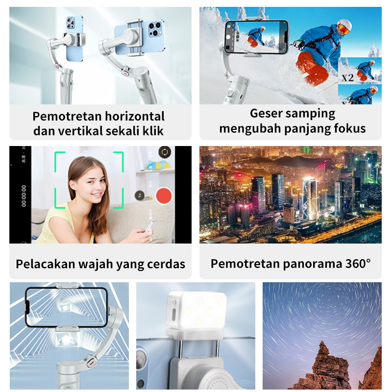 Jual Jovitech Gimbal Stabilizer 3 Axis Smartphone & Action Cam Ultra Stable Face Tracking Auto ...