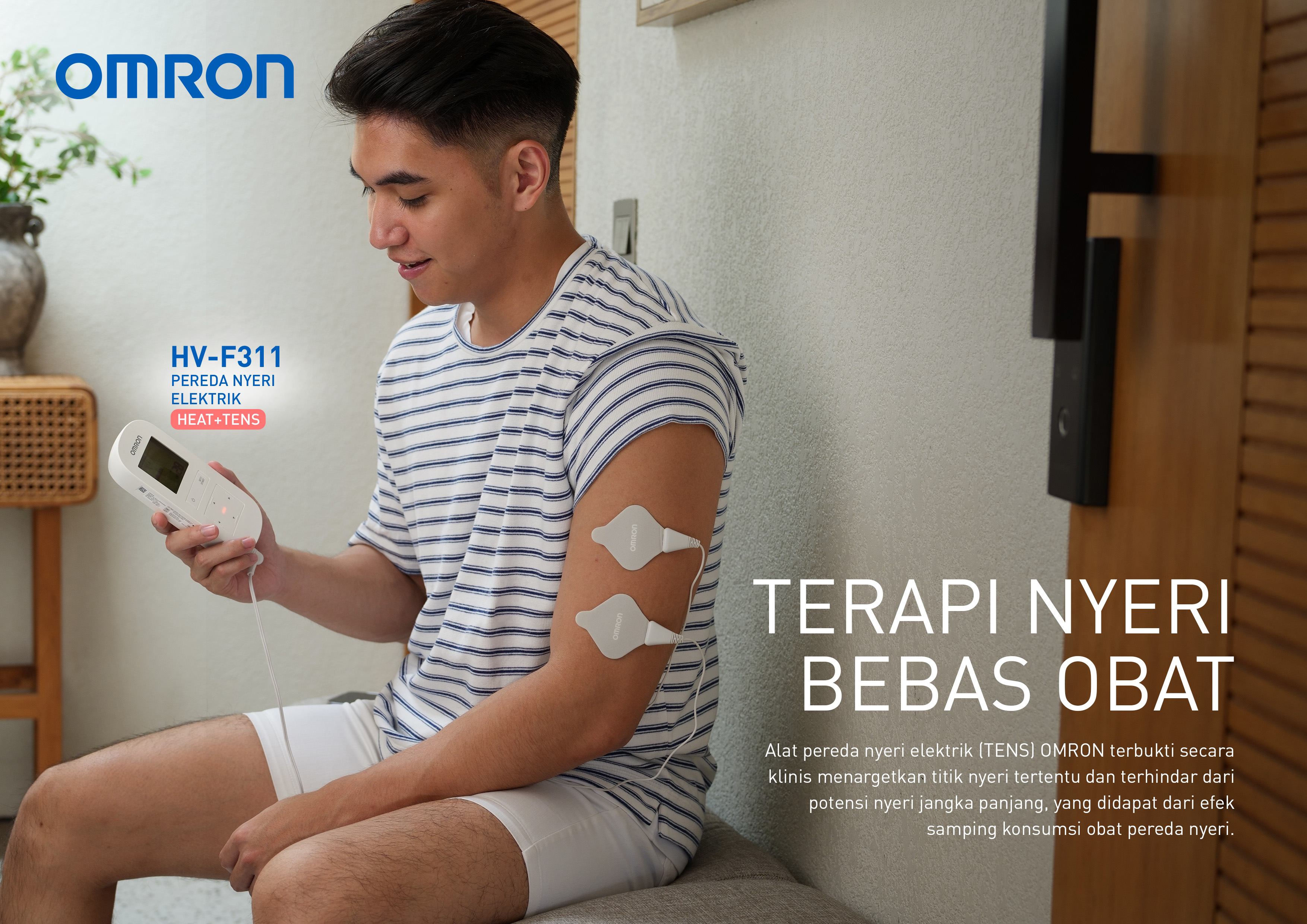 Jual OMRON Pulse Massager TENS HV-F311 Alat Pijat Terapi Elektrik Heat Pad | Shopee Indonesia