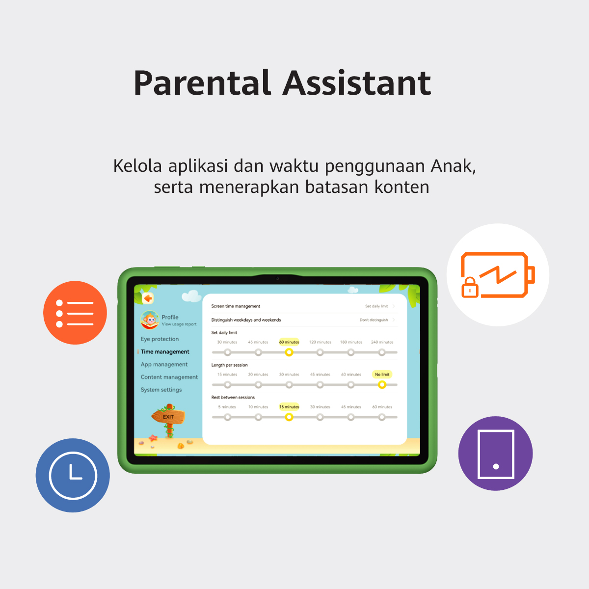Jual [TABLET ANAK] HUAWEI MatePad SE 11" Kids Edition Tablet | 2K Eye ...