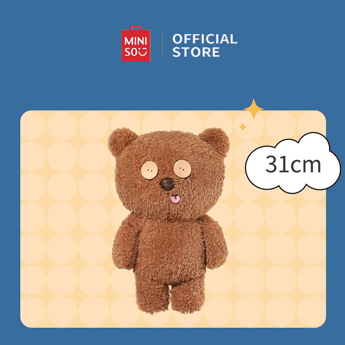 Jual Miniso x Bob & Tim Collection Mainan Mewah Plush Toy Beruang Mewah ...