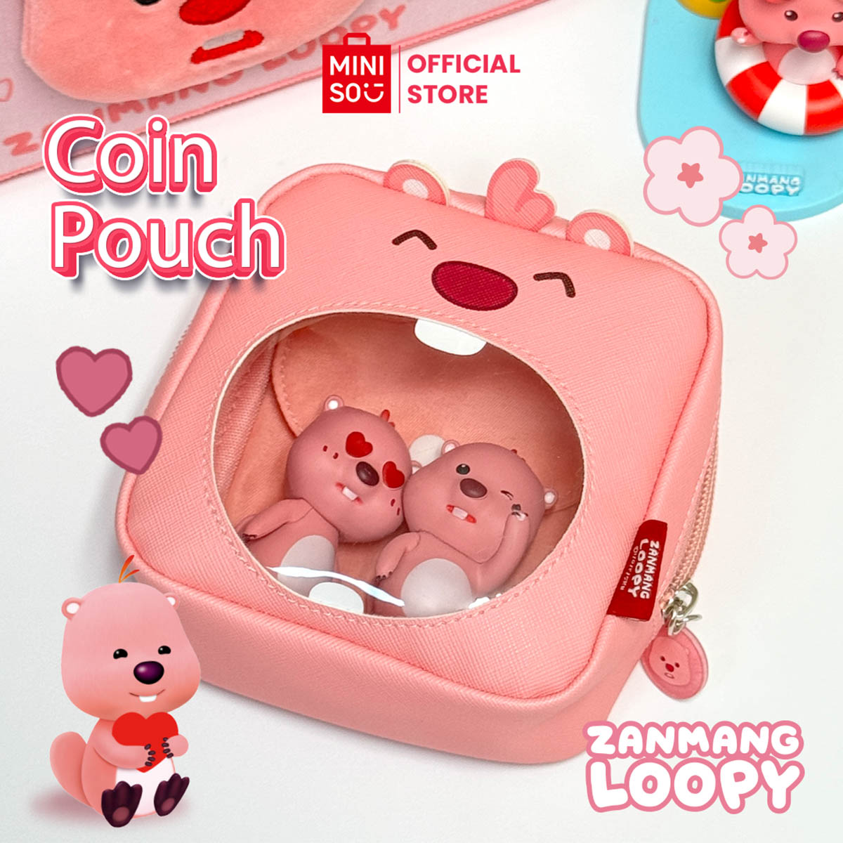 Jual Miniso x ZANMANG Loopy Collection Dompet Koin Window Coin Purse ...