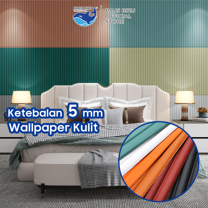 Jual Paus Biru - Wallpaper Dinding Kulit Sticker Foam Ukuran 76x23cm ...