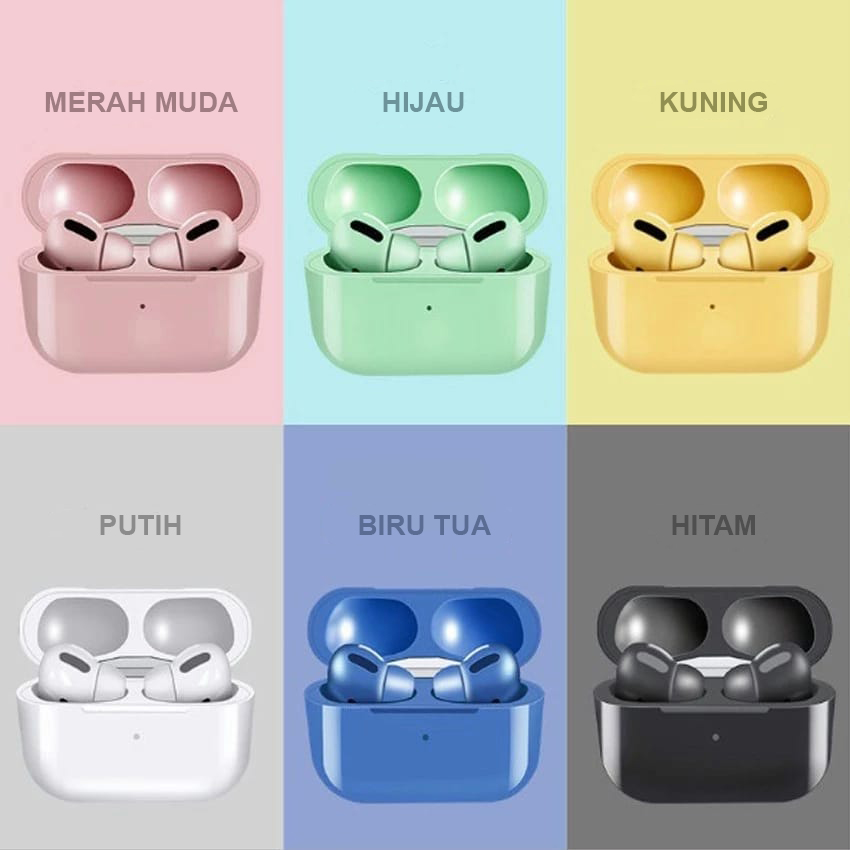 Jual Headset Bluetooth YESPLUS Inpods i13 Pro Macaron Wireless Earphone ...
