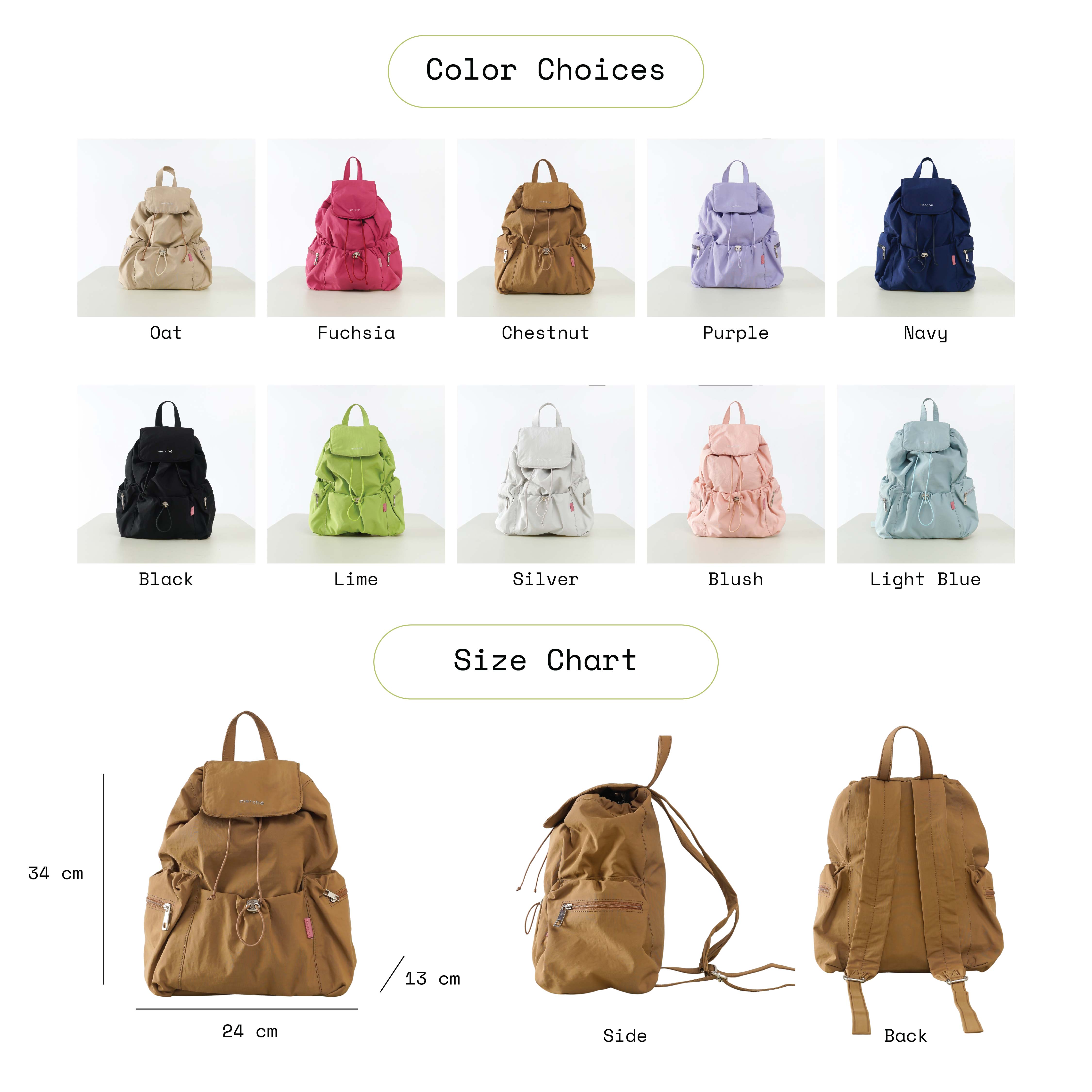 Jual Merche Tas Wanita Backpack Becca | Shopee Indonesia