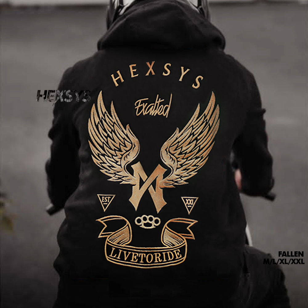 Jual Bossque X Hexsys - Fallen Hoodie Pria Original Bordir Racing Sweter Pria Sweater Hodie Pria ...