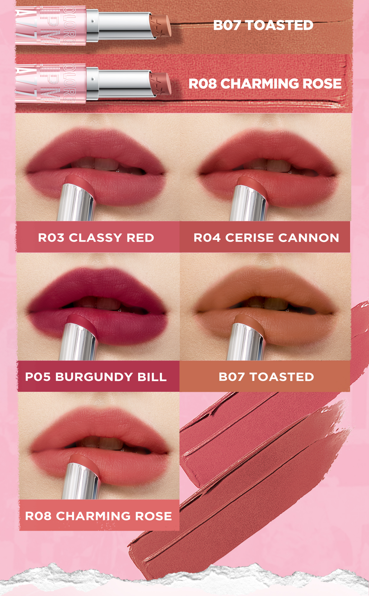 Jual [2PC] DAZZLE ME Color Chrome Lip Matte Bundle Lipstick dengan ...