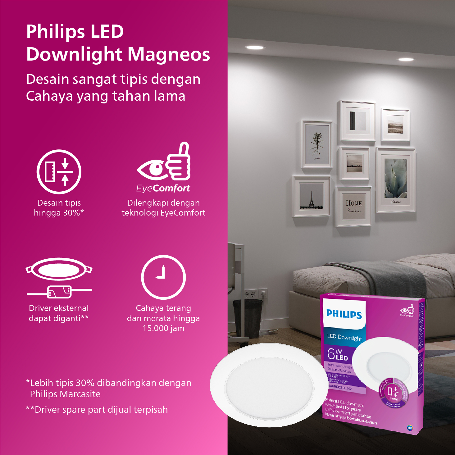Jual Philips Magneos LED Downlight DL262 4W 6500K | Shopee Indonesia