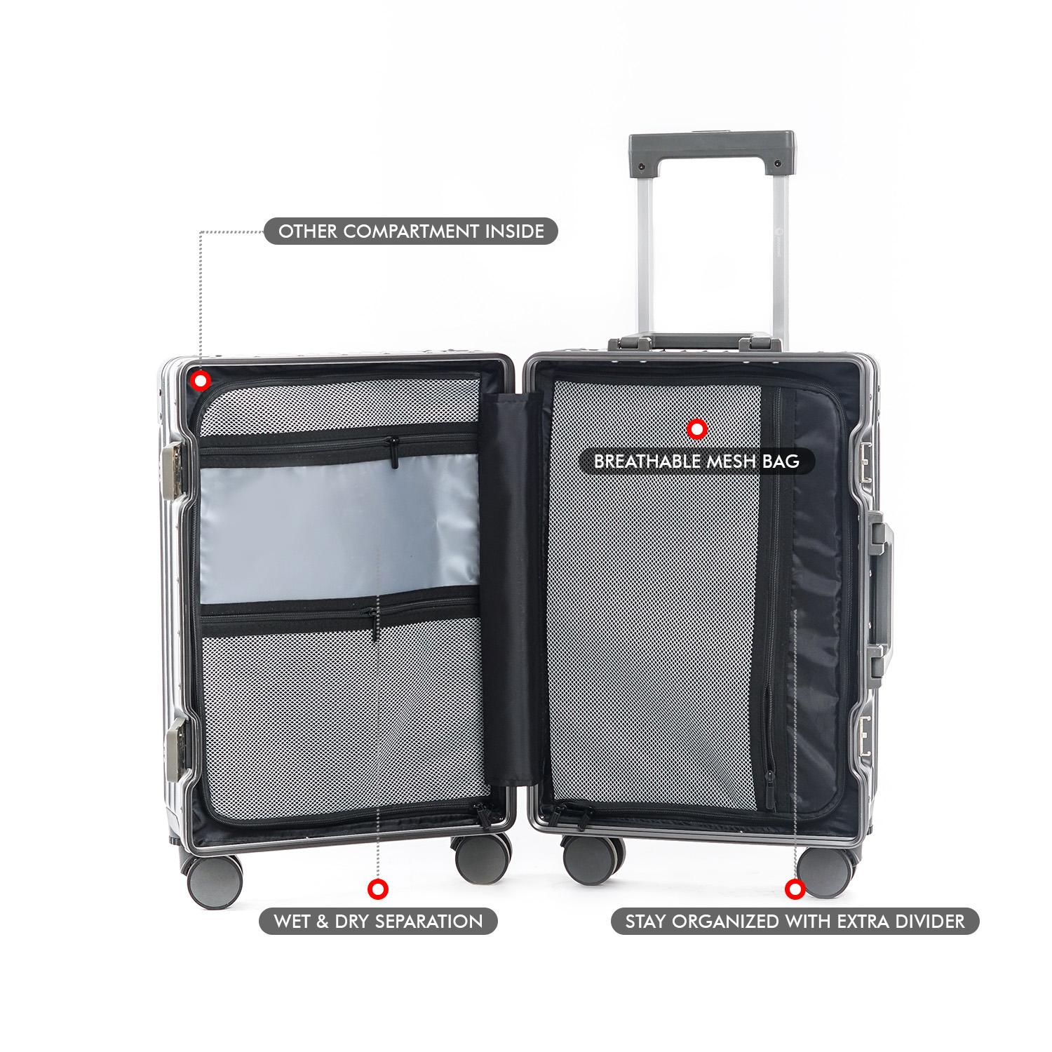 Jual Roaming Koper Size Kabin & Bagasi 20-30 Inch A055 | Shopee Indonesia