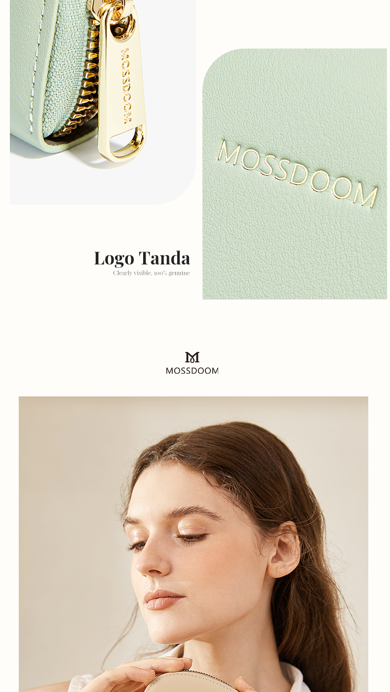 Jual MOSSDOOM Dompet Kartu Elfrea Card Holder Setengah Bulat Wallet Zip ...