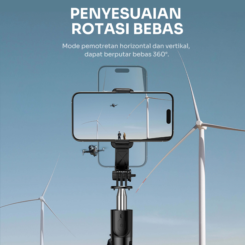 Jual ROBOT Tripod Selfie Berdiri Tripod Standing Bluetooth Remote Kokoh ...