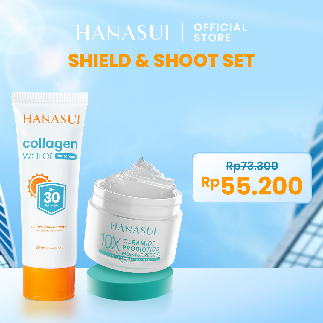 Jual Hanasui Skincare Set | Collagen Water Sunscreen SPF 30 Power ...