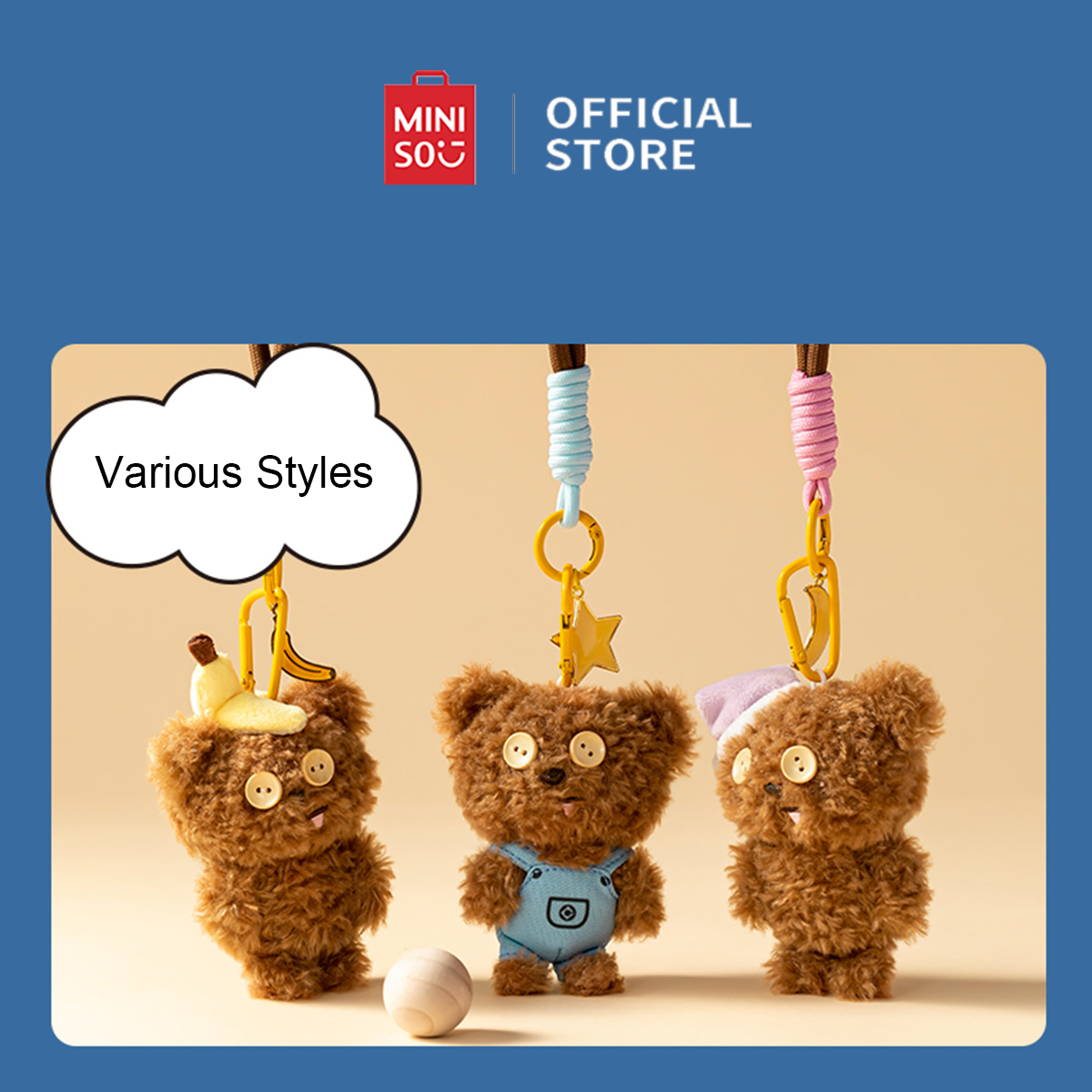 Jual MINISO X MINIONS Gantungan Boneka Bob+Tim Collection Plush Pendant ...