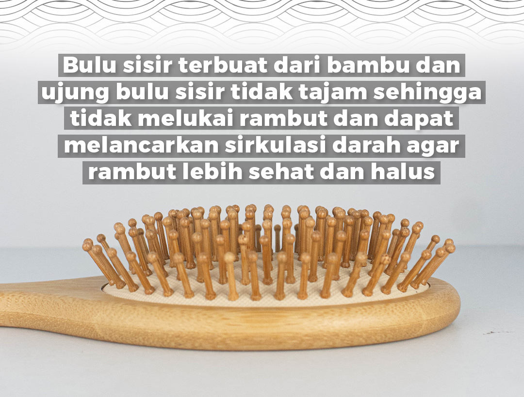 Jual JIB Premium Hairbrush / Sisir Rambut Comb Kayu Bambu Anti Kusut ...